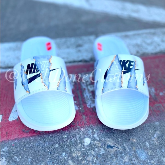 Nike | Shoes | Custom Nike Slides | Poshmark